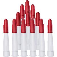 China 24 Pieces Caulk Nozzles Caps Set, Includes 12 Packs White Caulk Nozzles and 12 Packs Red Caulk Caps Nozzle Caps, Plastic for sale