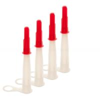 China Pack of 50 Silicone Tube Nozzle Caps - Re-sealable Mastic Cartridge Spare Nozzles Screw Covers for sale