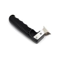 China 4pcs Blue Silicone Spatulas and 1pc Black Stainless Steelhead Glass Glue Angle Scraper for sale
