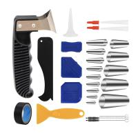China 29 Piece Silicone Caulking Tools(stainless steelhead) Caulking Tool sets for Kitchen Bathroom Window for sale