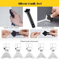 China 17pcs Grout Removal Tool Silicone Caulk Tool Set Glass Glue Corner Squeegee Grout Saw Blade Scraper for sale