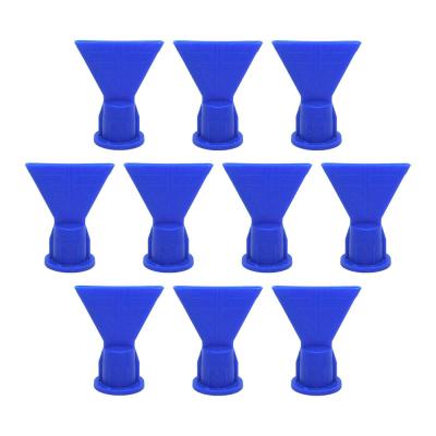 China 10pcs Wave type Cartridge Caulking Gun Spare Part Nozzle Spray Tip for Silicon Sealant Dispenser Syrnge Accessories for sale