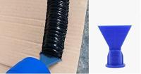 China 10pcs Wave type Cartridge Caulking Gun Spare Part Nozzle Spray Tip for Silicon Sealant Dispenser Syrnge Accessories for sale