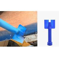 China 10pcs Blue Plastic Door Edge Type Nozzle Tip Silicone Sealant Dispenser Spare Part for sale