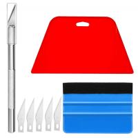 China 8pcs Wallpaper Hand Tool Kit Vehicle Window Tint Film Tools for Car Wrapping and Contact Paper for sale