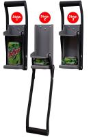China 12oz Steel Can Crusher makes recycling easy cushion grip handle Wall mounted for sale