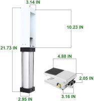 China Durable Pneumatic Cylinder Aluminum Can Crusher Foot Valve Type for sale