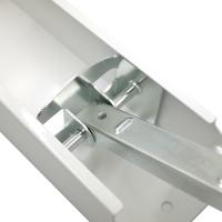 China Wall Mounted Hand Push Aluminum Can Crusher White High Leverage Design for sale