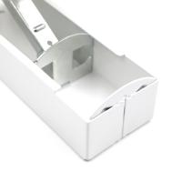 China Wall Mounted Hand Push Aluminum Can Crusher White High Leverage Design for sale