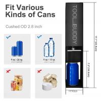 China Safe  Black Heavy Duty Electric Aluminum Can Crusher 12 Oz Can Crusher for sale