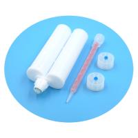 China 400ml 1:1 Cartridge Tube AB Dual Glue Cartridge Two Component Dispenser Tube with Mixing Tube Mixing Syringe for sale