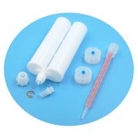 China 400ml 1:1 Cartridge Tube AB Dual Glue Cartridge Two Component Dispenser Tube with Mixing Tube Mixing Syringe for sale
