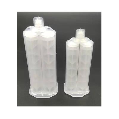 China Plastic 25ml 1:1 AB Dual Syringe Mixing Epoxy Adhesive Applicator Glue Cartridge for sale