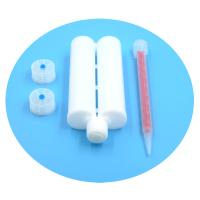 China 400ml 4# 1:1 Disposable Dual Glue Cartridge Supplier AB Epoxy Gun Cartridge for Industrial Glue Applicator for sale