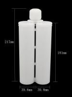China 400ml 4# 1:1 Disposable Dual Glue Cartridge Supplier AB Epoxy Gun Cartridge for Industrial Glue Applicator for sale