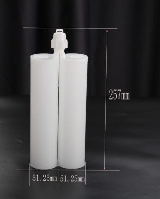 China 600ML 1:1 Industry Two component Cartridge 600ml dual epoxy cartridge tube for sale