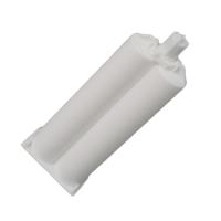 China 50ml 1:1 White Plastic 2 Part Epoxy Cartridge For Resin Epoxy & Silicone for sale