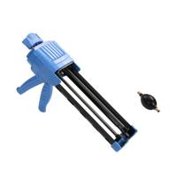 China 390ml 3:1 Plastic 2 Part Epoxy Cartridge Refillable Caulking Cartridge 1.6mm Thickness for sale