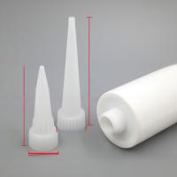 China 310ml HDPE Empty Silicone Sealant Large Diameter Plastic Cartridge with External Thread for sale