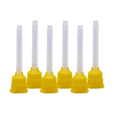 China 1:1 Disposable 50pcs Yellow Dental Mixing Tips for sale