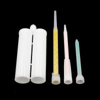 China Silicone Sealant Dynamic Caulking Mixing Nozzle Tip Dispenser for 400 mL/ 600 mL 1:1 Two Component Tube for sale