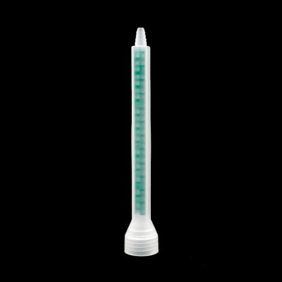 China Green Mixing Nozzle Applicator for Adhesives 400 ml and 600 ml 1:1 Mixing Ratio for sale