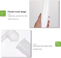 China Sturdy Plastic 310ml Silicone Sealant Cartridge For Multifunctional Use for sale