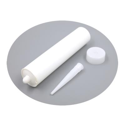 China 310ml High Density Polyethylene White Silicone Sealant Empty Cartridge Sealant Tube for sale