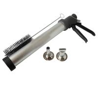 China Food Grade Aluminum Jerky Squeeze Gun With 2 Nozzles BC-4995-1-15inches for sale