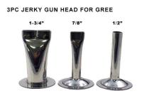 China Professional Meat Jerky Gun Kit 12inches With 3 Stainless Steel Nozzles for sale