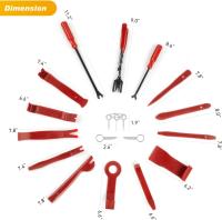China 19Pcs Trim Removal Tool Set Panel Fastener Clips Removal Automotive Plastic Upholstery Pliers Removal Install Pry Car Tool for sale