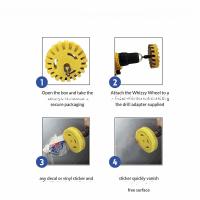 China 4 Inch Double Sided Adhesive Graphics Removal Tool Rubber Eraser Wheel for Drill for sale