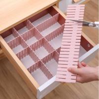 China 40pcs DIY Clothes Storage Organizer Separator Adjustable Drawer Dividers for Socks/ Underwear/ Makeup/ Kitchen/ Dresser for sale