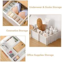 China 40pcs DIY Clothes Storage Organizer Separator Adjustable Drawer Dividers for Socks/ Underwear/ Makeup/ Kitchen/ Dresser for sale