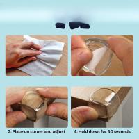China Clear And Transparent Corner Bumpers For Furniture Sphere Shape 8g for sale