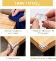 China Baby Proofing L Shape Safety Corner Guards For Tables Clear Corner Protectors for sale