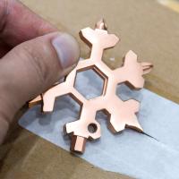 China 18 In 1 Stainless Steel Snowflake Multitool Cross Screwdriver Kit Box Bottle Opener for sale