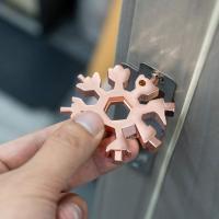 China 18 In 1 Stainless Steel Snowflake Multitool Cross Screwdriver Kit Box Bottle Opener for sale