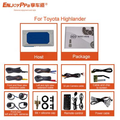China Night Vision 360 Parking Camera Kit 1080P For Toyota Highlander for sale