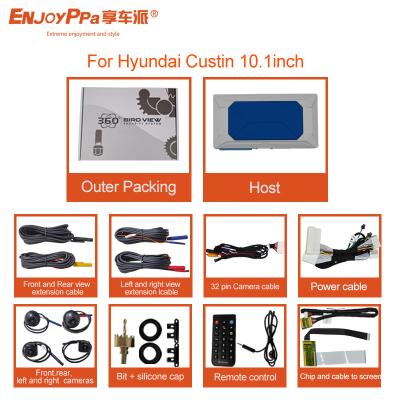 China Loop Recording Surrounding View 360 Car Camera for Hyundai Custin Night Vision and Plug And Play Installation for sale