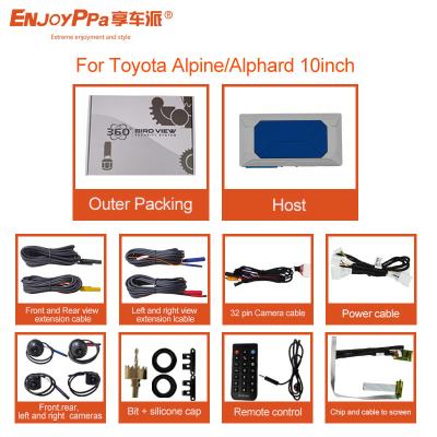 China 1080P 4 Way Driving Recorder 360 Car Camera System For Toyota ALPHARD for sale