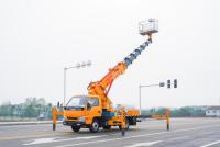 China Jiangling Shunda 28m Aerial Work Platform Truck with 85kW Diesel Engine for sale