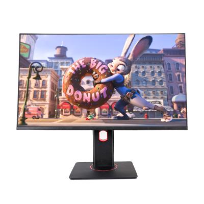 China Non Curved Widely Viewing Angle 16:9 IPS Screen 144Hz 27Inch Black Computer Led Monitor With Square Stand for sale