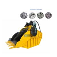 China Efficient Crusher Bucket With Hydraulic System 160 Liters/Min Operating Flow for sale