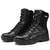 China 2 Inch 4 Inch 6 Inch Military Boots Black Men'S Combat Martin Cowhide Outdoor for sale