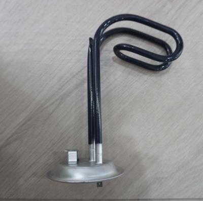 China Enamel Coated Flange Heating Element Fast Heating High Thermal Efficiency Compact Enamel No Peeling Off for sale