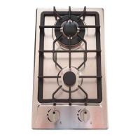 China Tempered Stainless Steel Cooktops 2 Burner Gas Stove For Cooking Appliance for sale