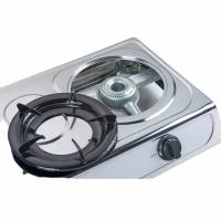 China Stainless Steel 2 Double Burner Gas Stove Cookertop LPG Gas Stove For Household Kitchen for sale