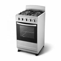 China OEM Free Standing Electric Oven 4 Burners Gas Stove Oven Range With Manual Ignition 55L for sale