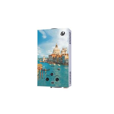 China 12 Liter 110V Precise Flue Gas Water Heater Temperature Control Wall Hanging Type for sale